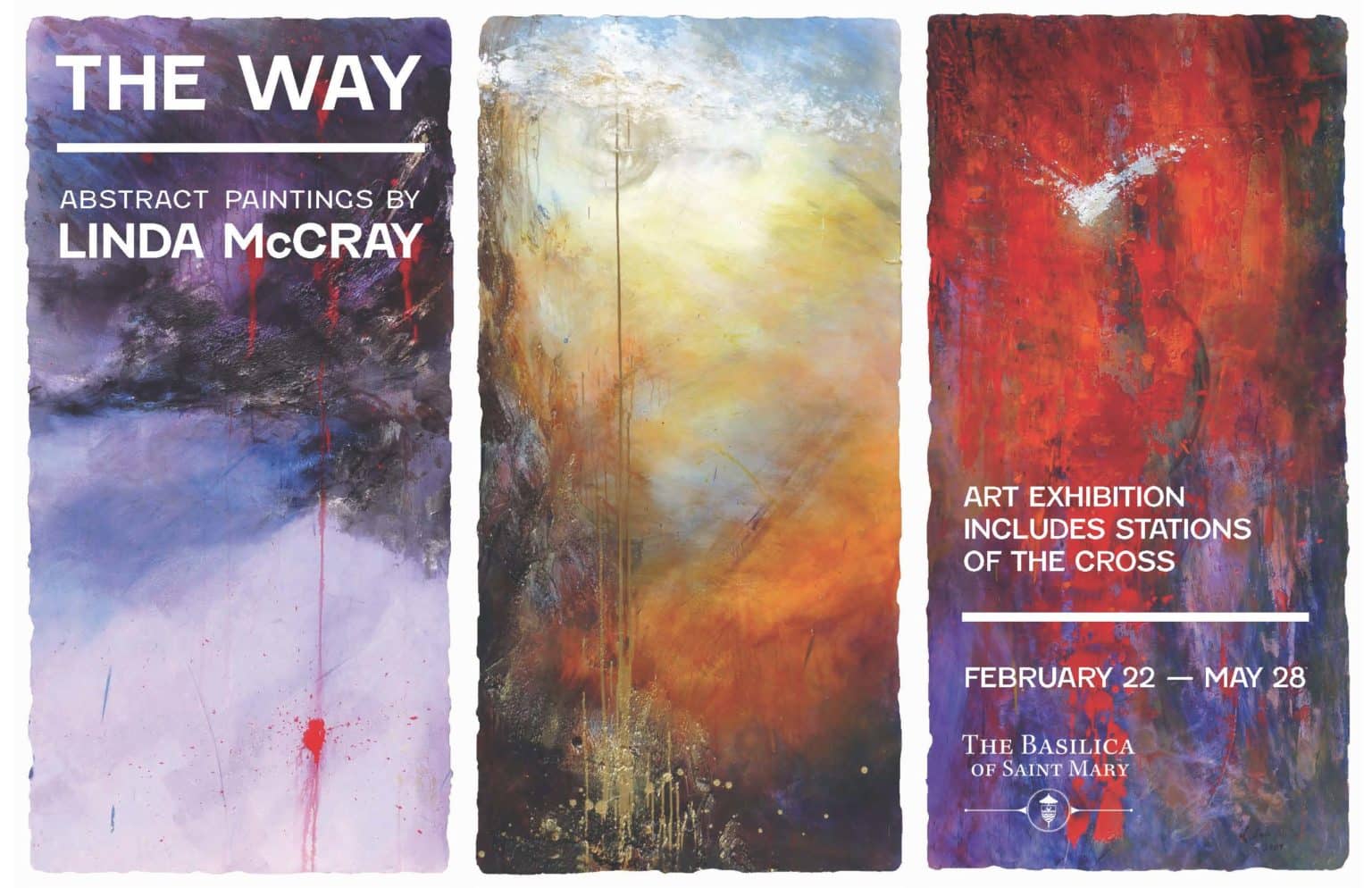 The Way: Abstract Paintings by Linda McCray | The Basilica of Saint Mary